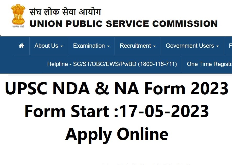 UPSC NDA & NA Form 2023 Admit Card Out - All City Job