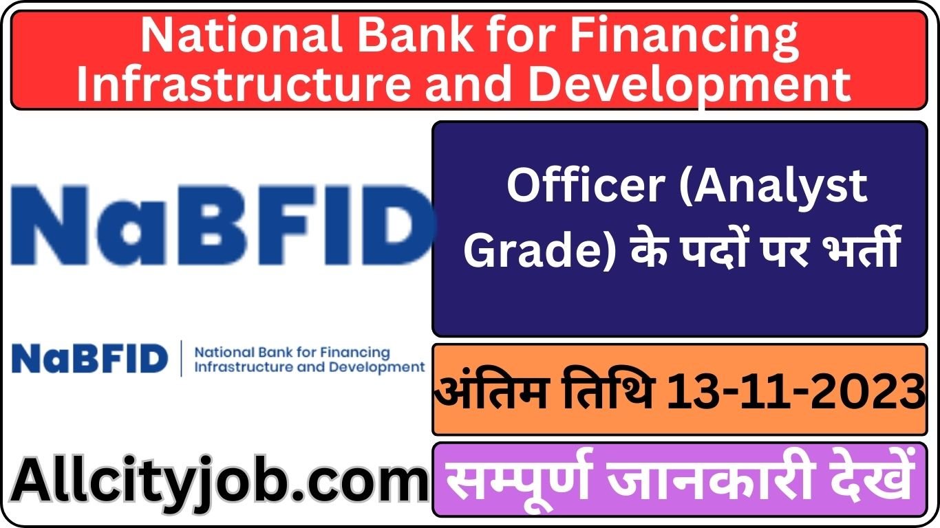 NABFID Bank Officers Recruitment Form 2023 - All City Job