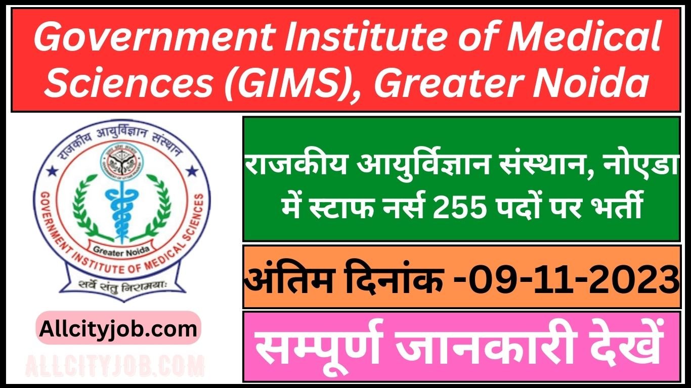 GIMS Staff Nurse Recruitment Form 2023 - All City Job