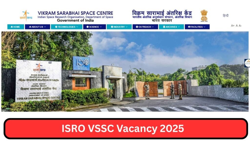 ISRO VSSC Vacancy 2025, Apply Online - All City Job